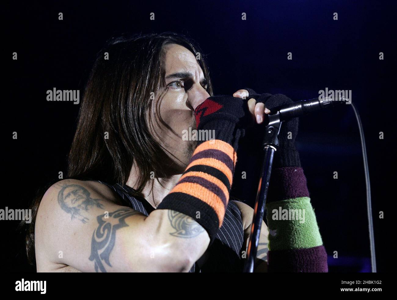 The Red Hot Chili Peppers lead singer Anthony Keidis performs at The ...