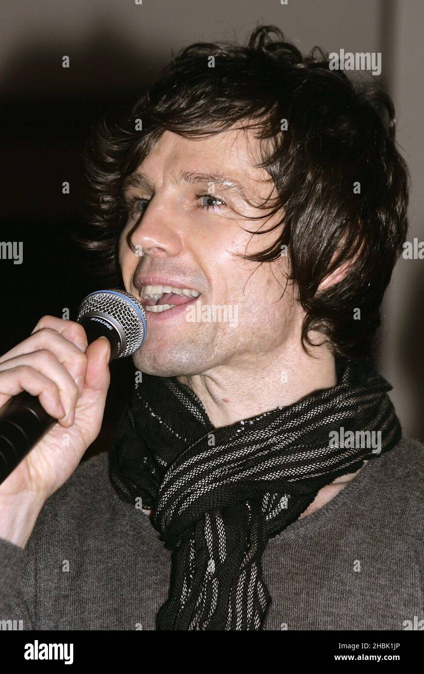 Member of the band Take That, Jason Orange at HMV, on Oxford Street in ...