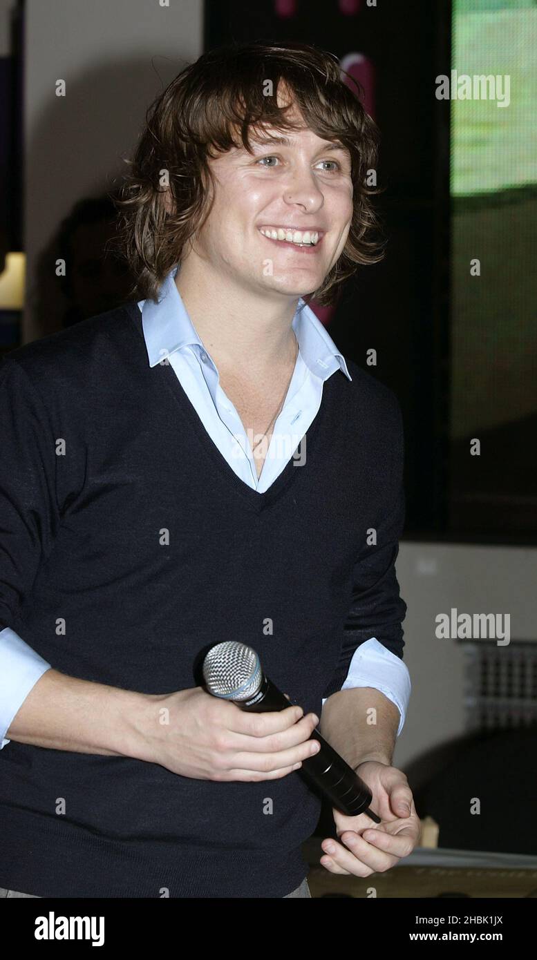 Mark Owen of Take That at a record signing in HMV on Oxford Street ...