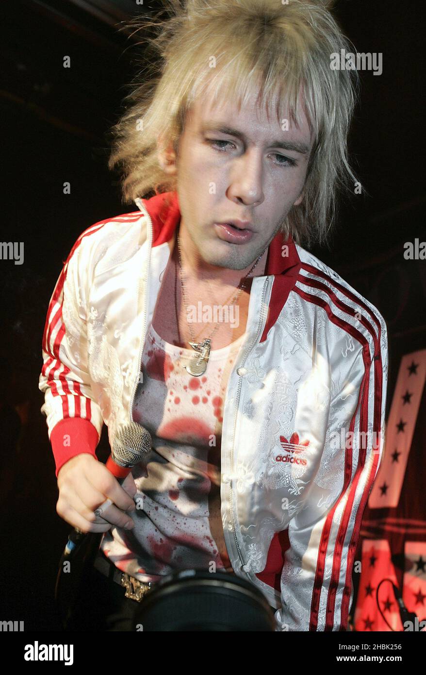 Donny Tourette, lead singer of Towers of London, and his band perform ...