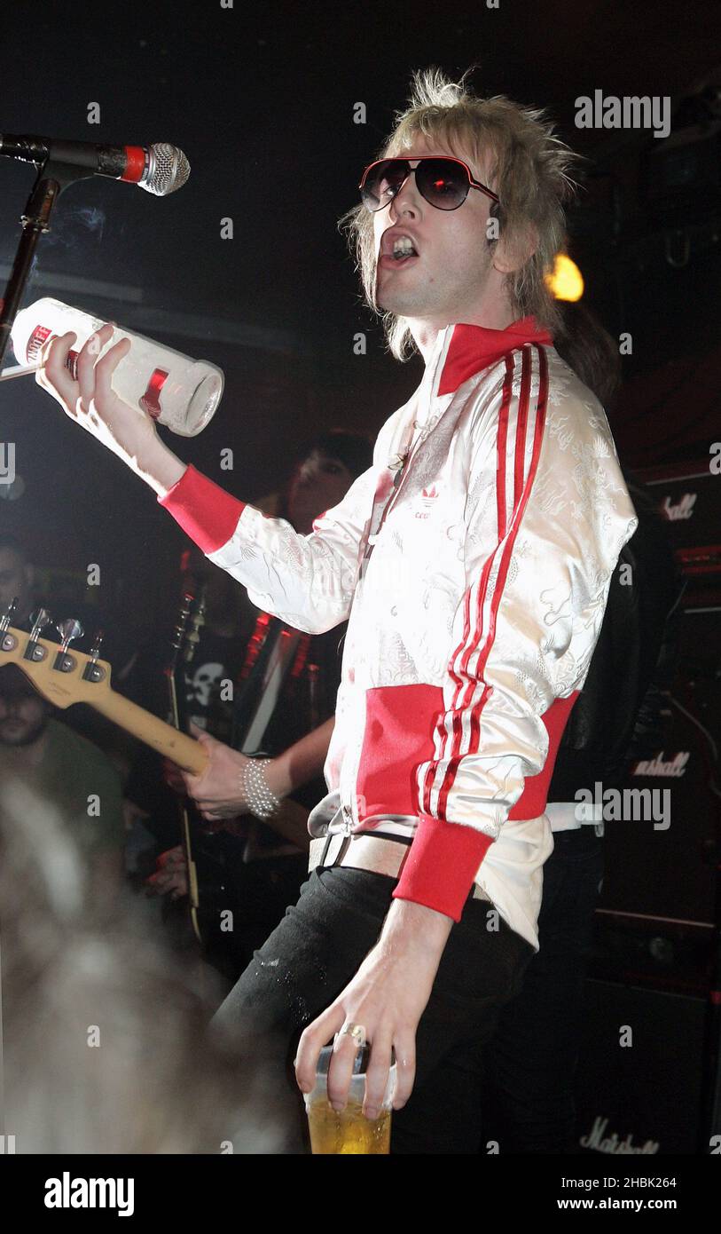 Donny Tourette, lead singer of Towers of London, and his band perform ...