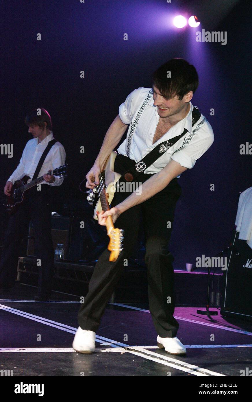 Dan Gillespie Sells, lead singer of The Feeling, performs on stage at ...