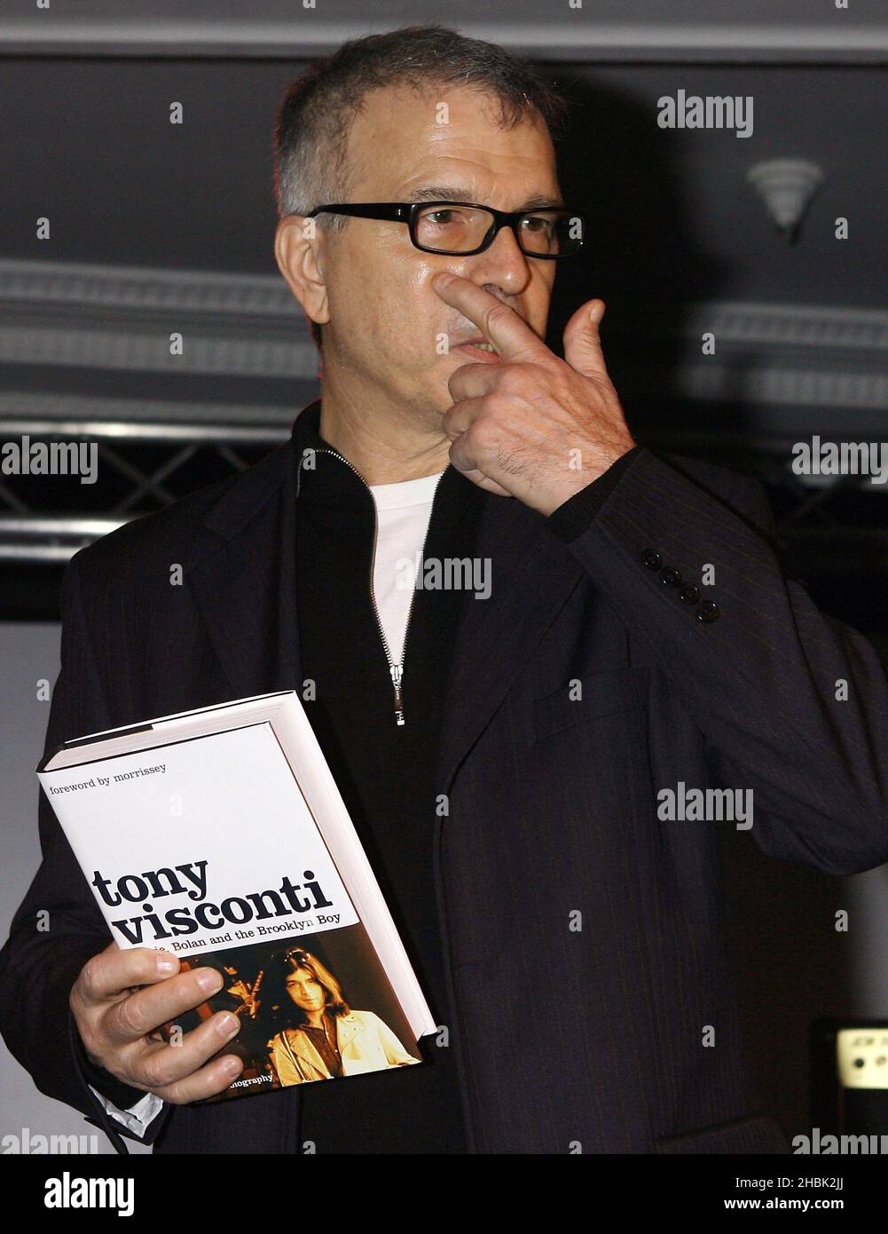 Legendary American music producer Tony Visconti during a signing ...