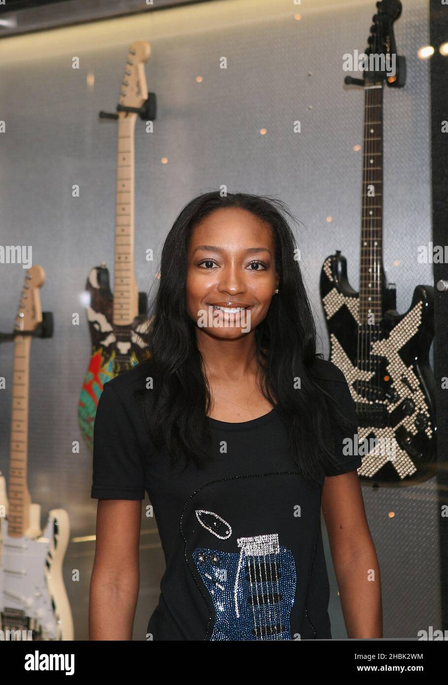 Fender Endorsee Malina Moye models the world's most expensive t-shirt ...
