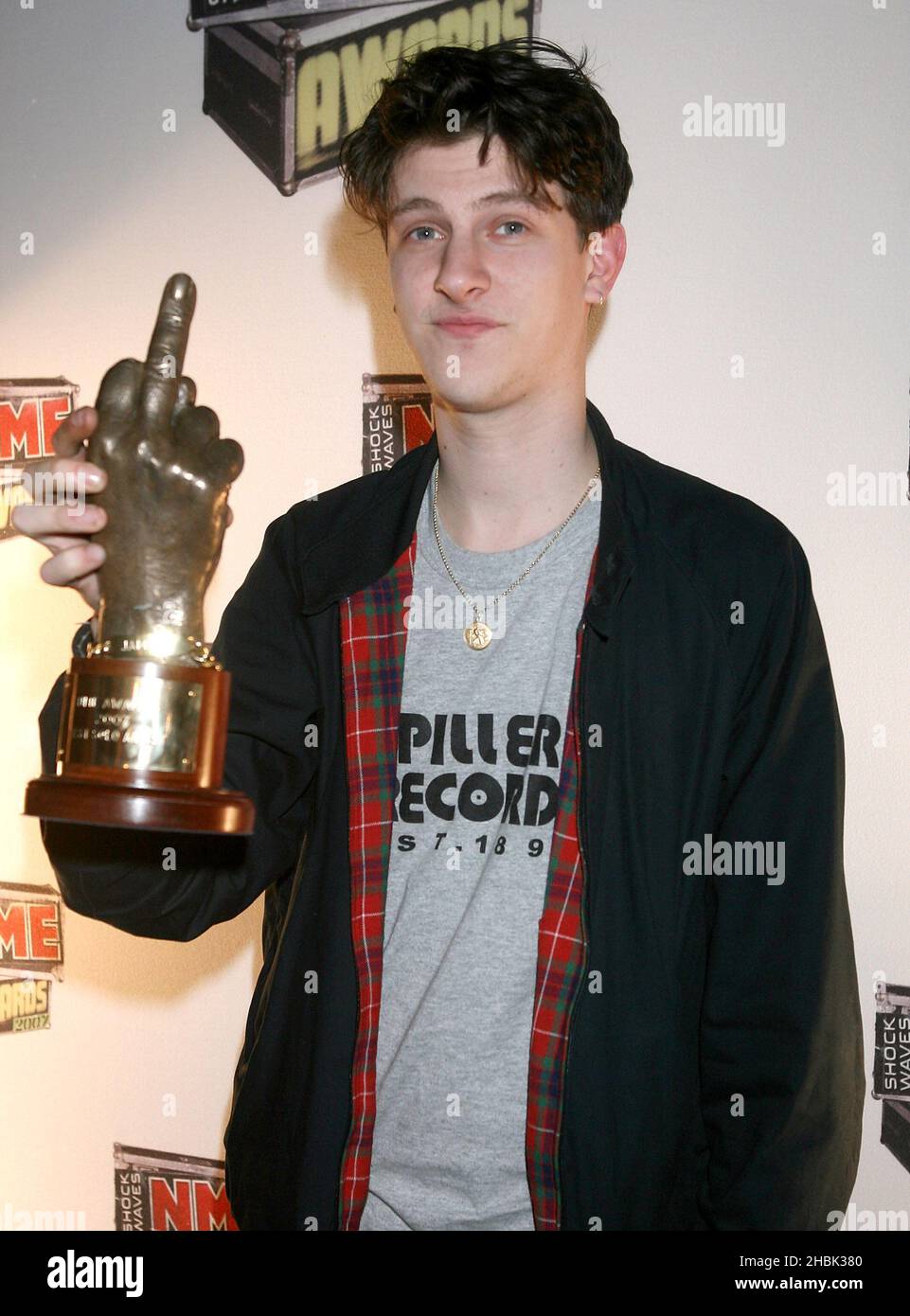 Jamie T attending the NME Awards at The Hammersmith Palais, west London ...