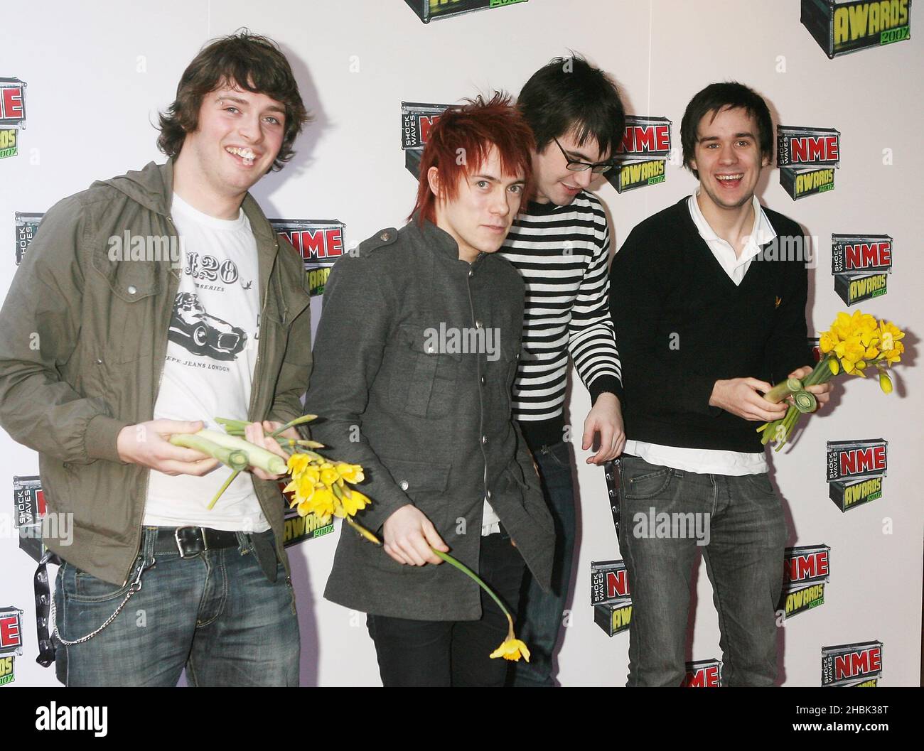 The Automatic attending the NME Awards at The Hammersmith Palais, west ...