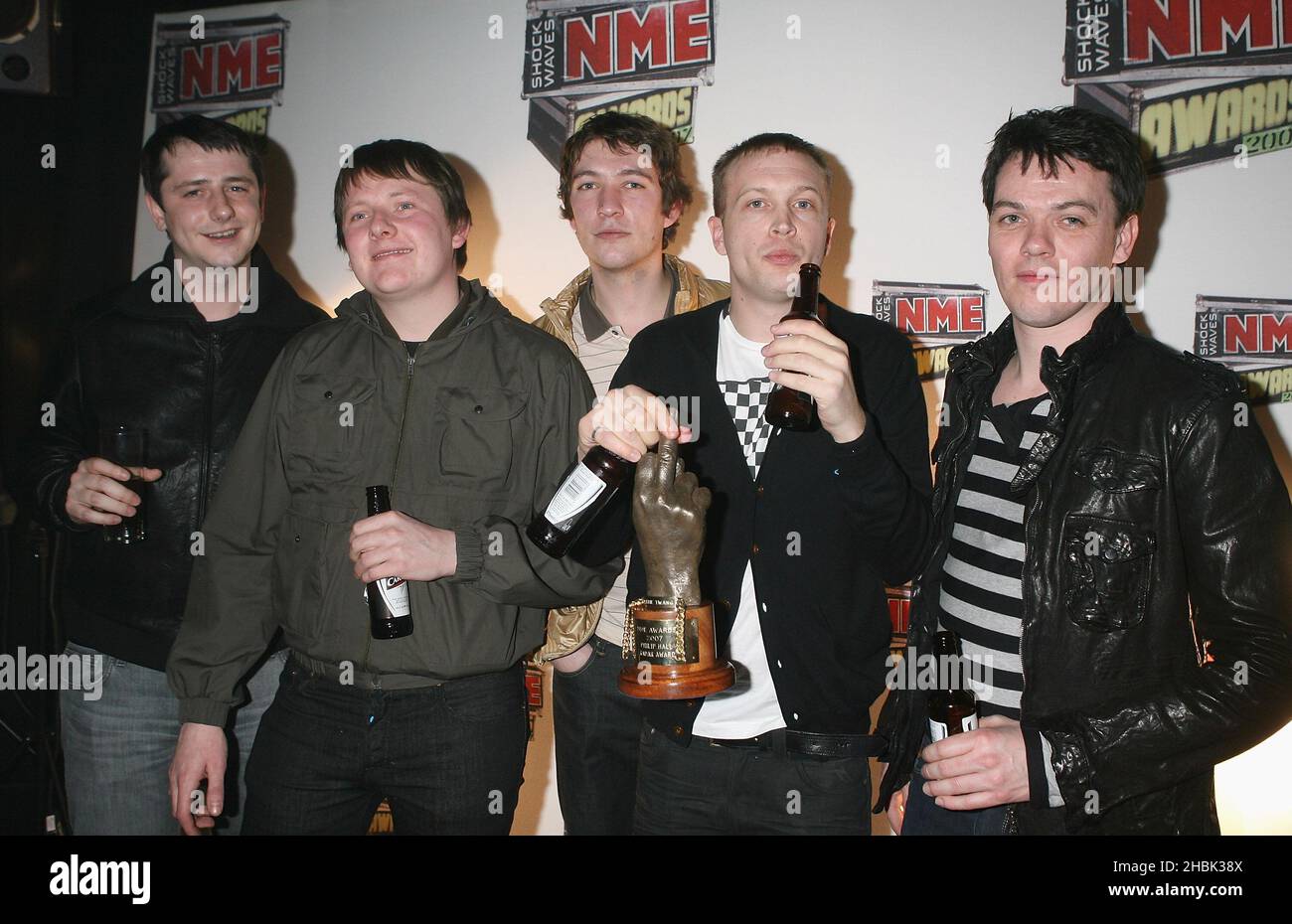 The Twang attending the NME Awards at The Hammersmith Palais, west ...