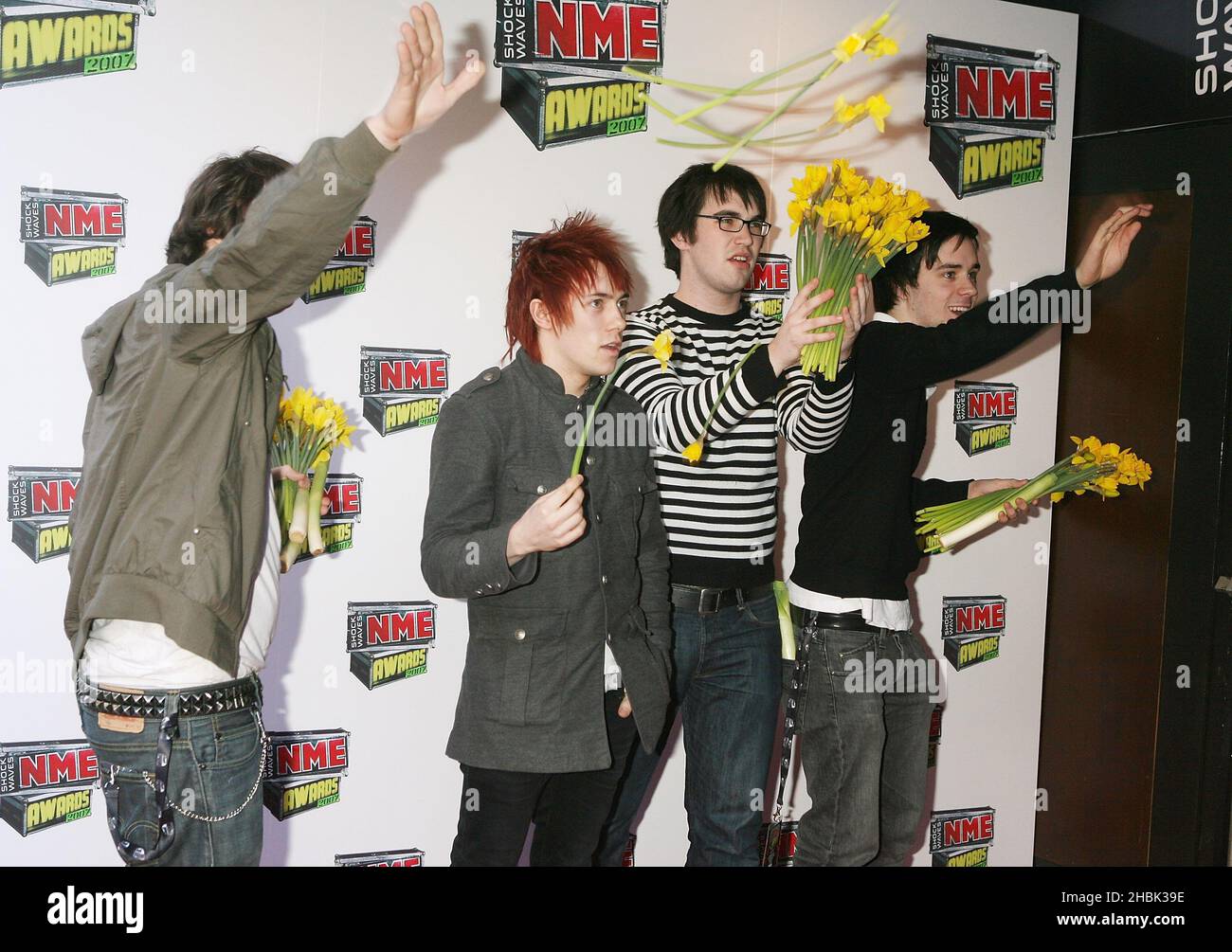 The Automatic attending the NME Awards at The Hammersmith Palais, west ...