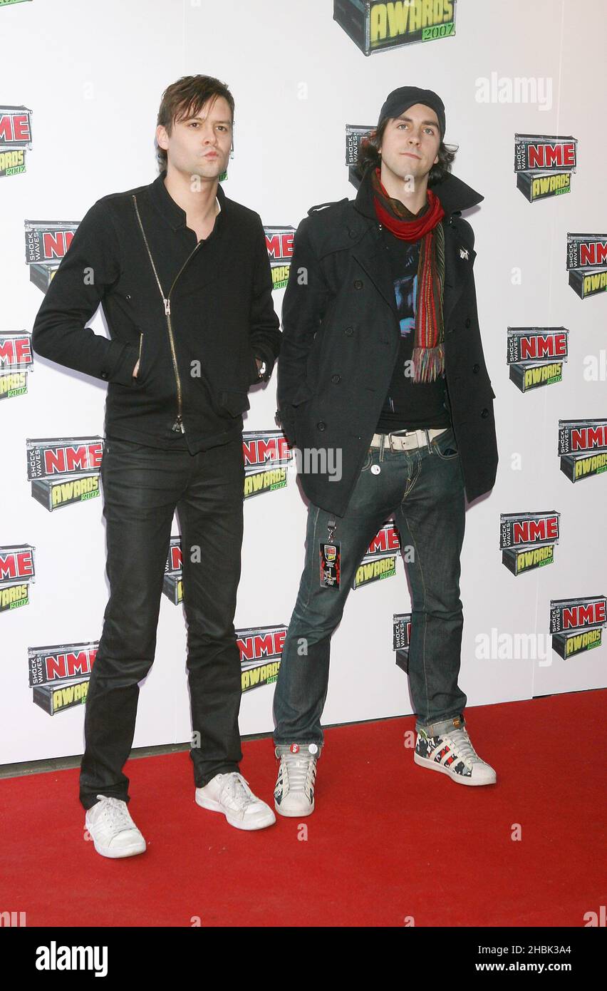Maximo park attending the nme awards at the hammersmith palais hi-res ...