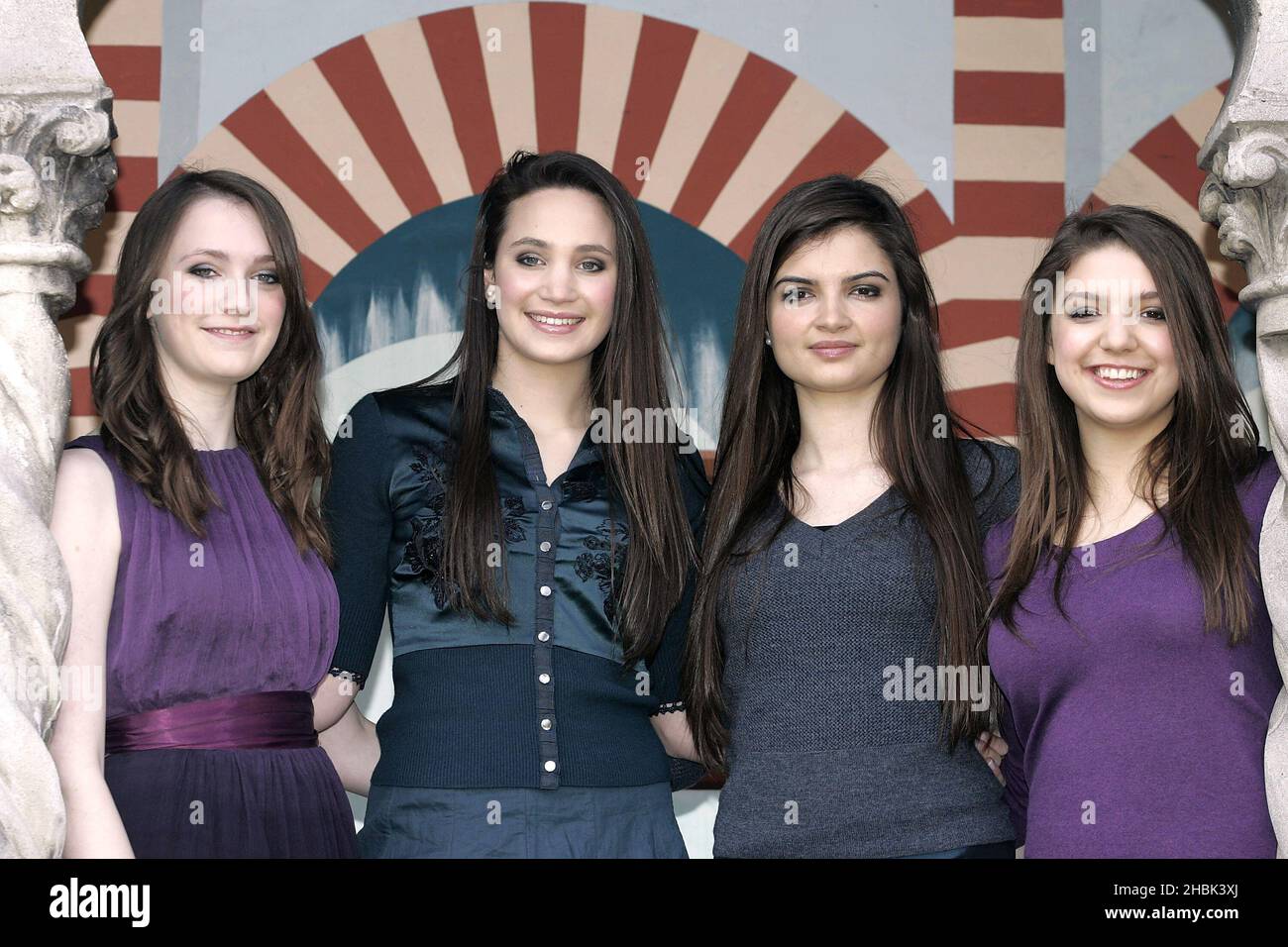 Classical group all angels left right charlotte ritchie hi-res stock ...