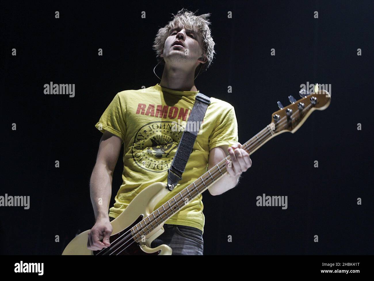 Carl Dalemo of Razorlight performs in a concert at Earls Court ...