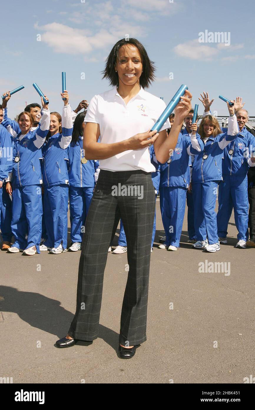 Kelly Holmes participates with an international team of twenty athletes ...