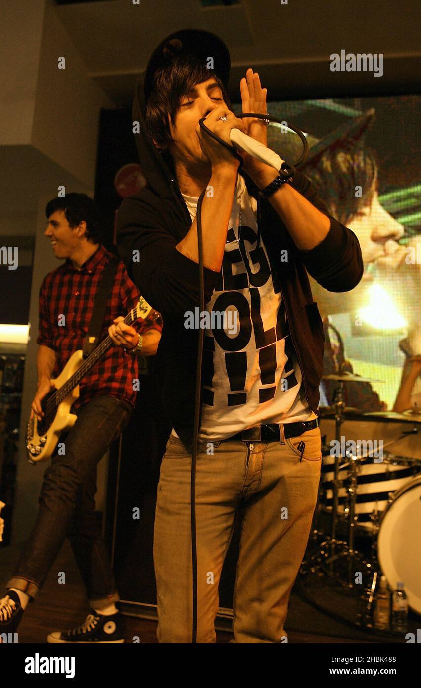 Lost Prophets perform live at HMV on Oxford Street in central London on ...