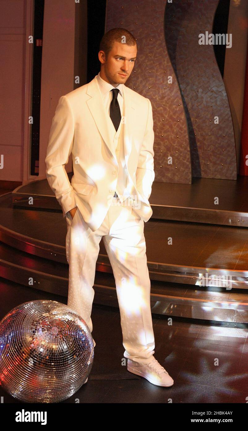 A new waxwork of Justin Timberlake is unveiled at Madame Tussauds, in ...