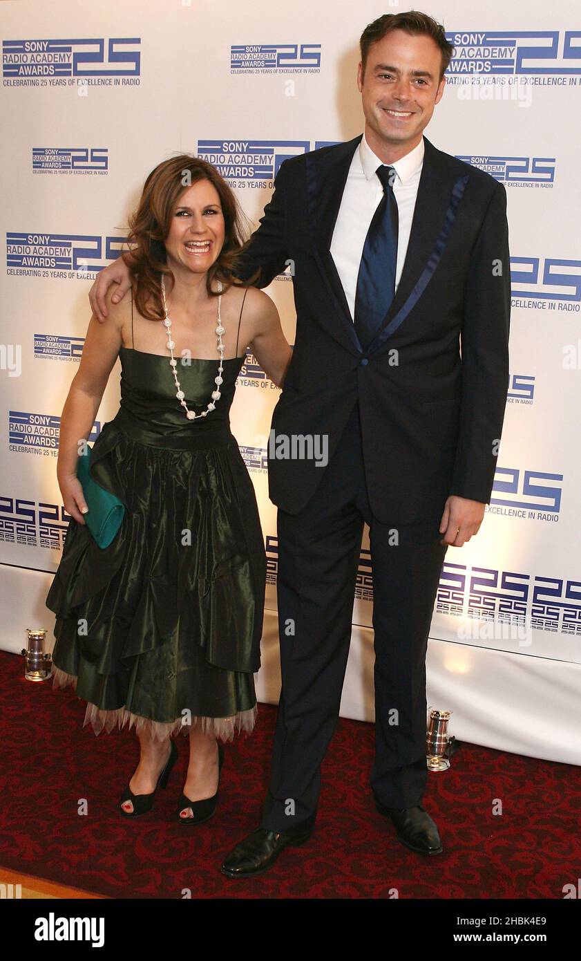 Jamie Theakston and Harriette Scott arrive for the Sony Radio Academy ...