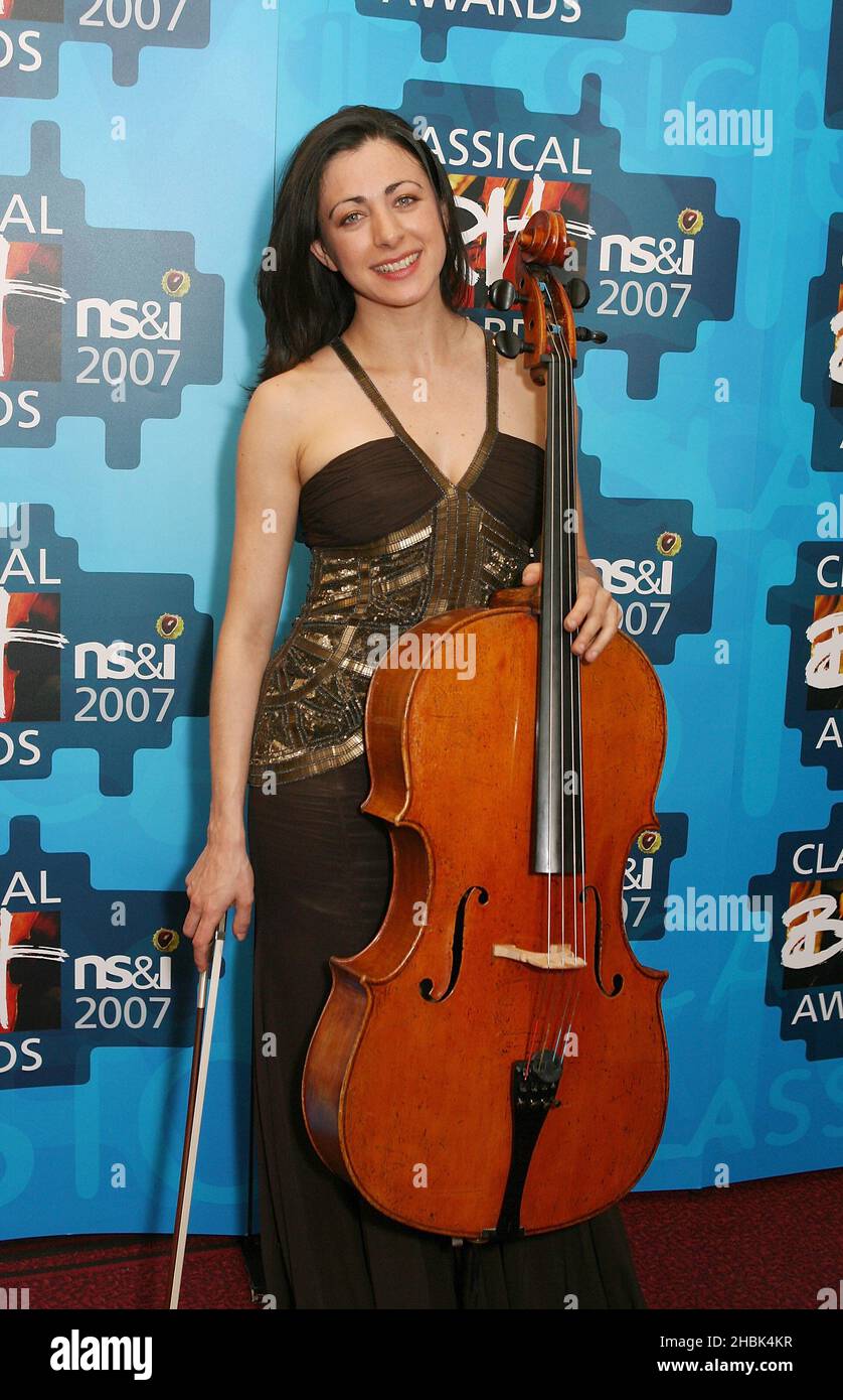 Natalie Clein attending the 2007 Classical BRIT Awards, at the Royal ...