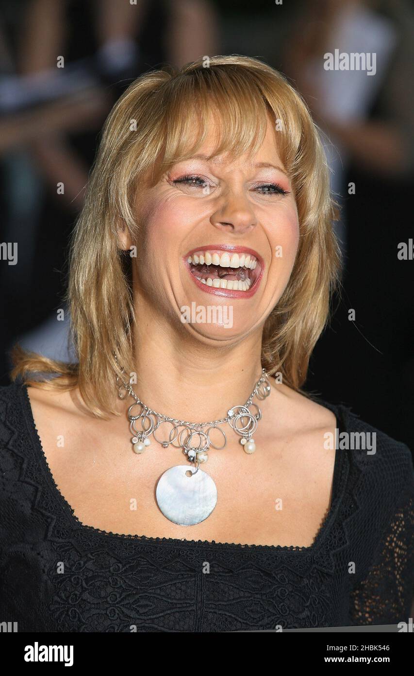 Malandra Burrows arrives for charity event The Bedrock Ball, in aid of ...