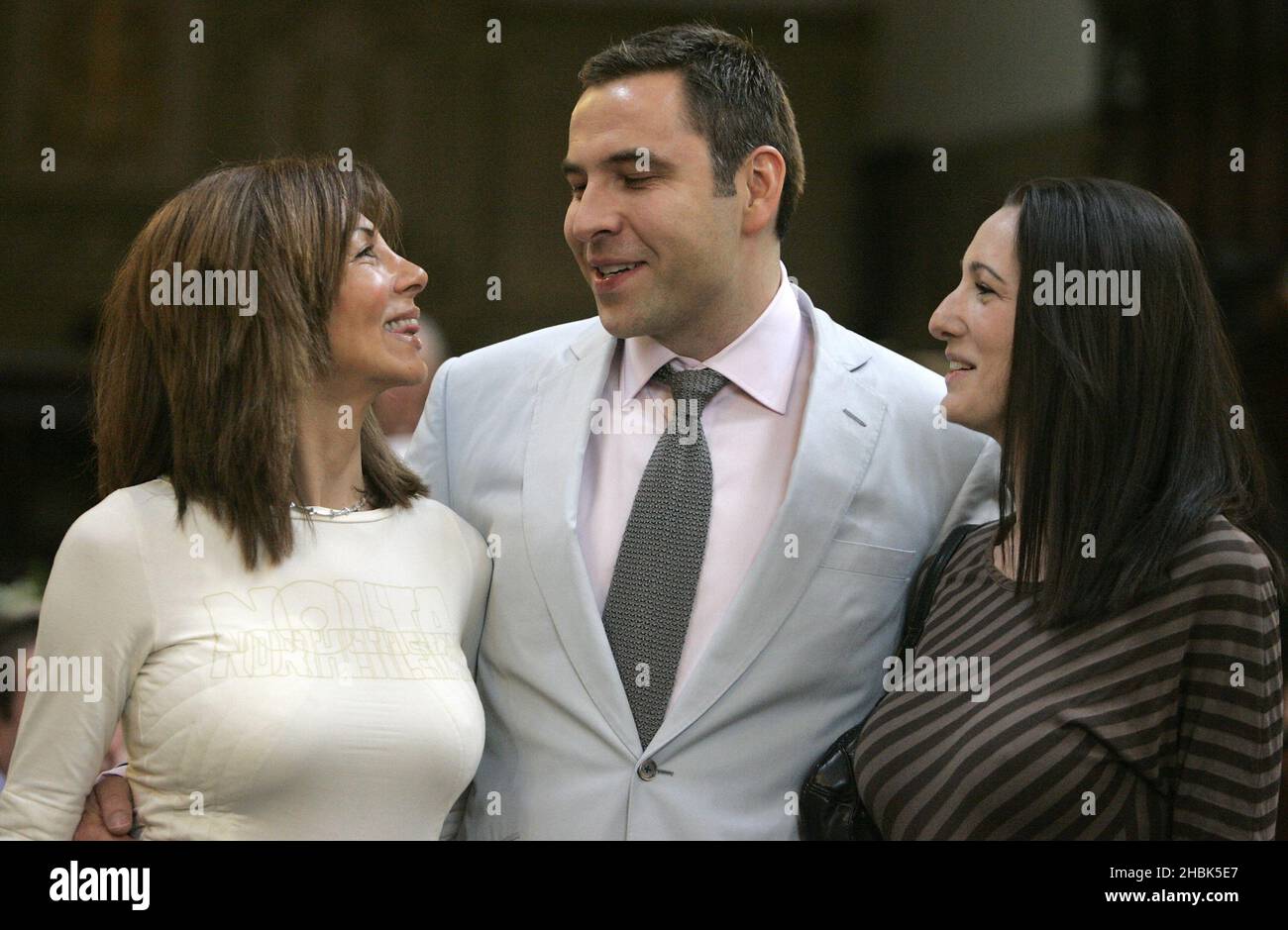 Prank victims Ferri (left) and her daughter Alex in St Luke's Church in ...