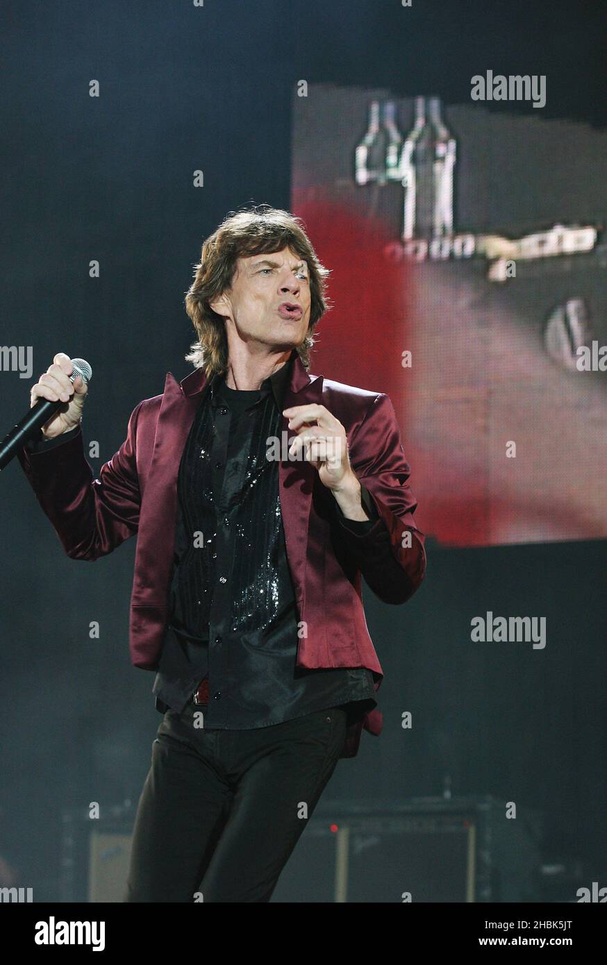 The Rolling Stones live at Isle of Wight Festival, Newport, on June 8 ...