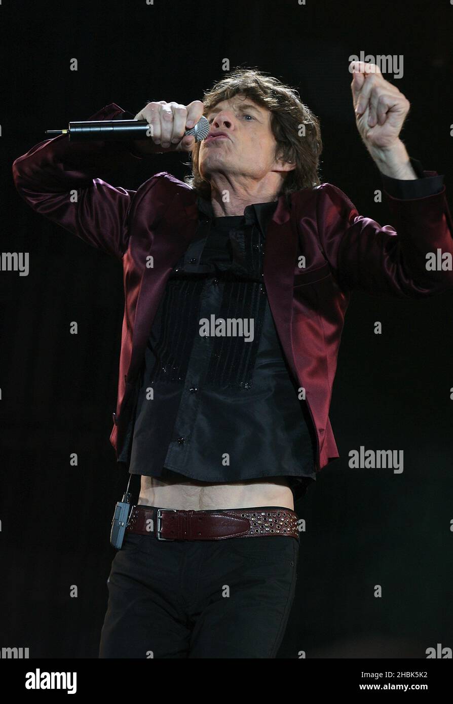 The Rolling Stones live at Isle of Wight Festival, Newport, on June 8 ...