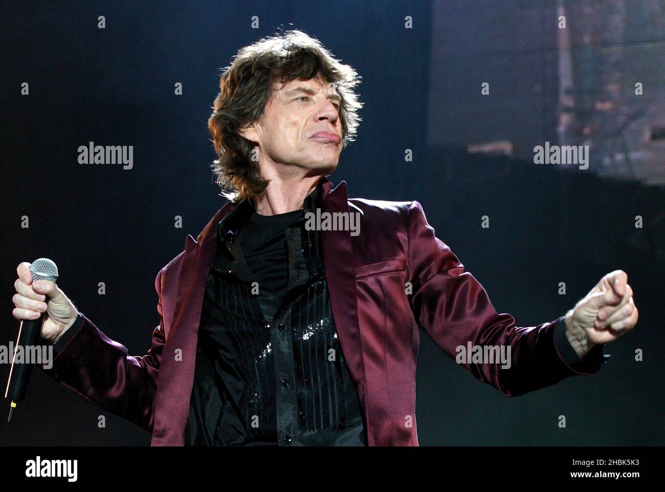 The Rolling Stones live at Isle of Wight Festival, Newport, on June 8 ...