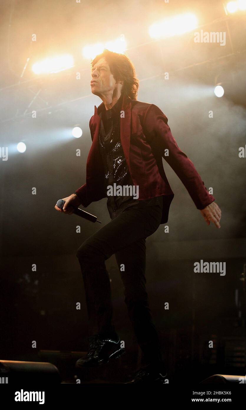 The Rolling Stones live at Isle of Wight Festival, Newport, on June 8 ...