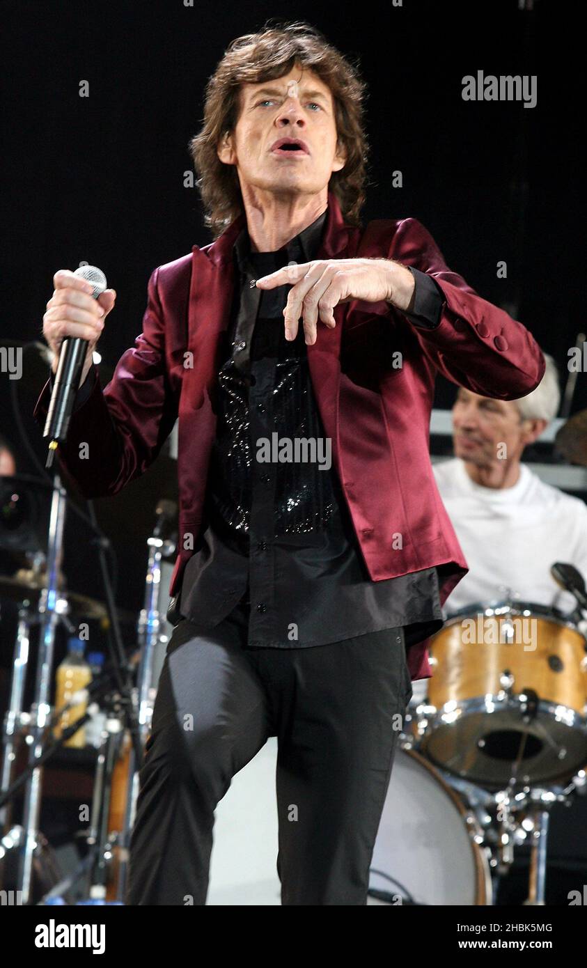 The Rolling Stones live at Isle of Wight Festival, Newport, on June 8 ...