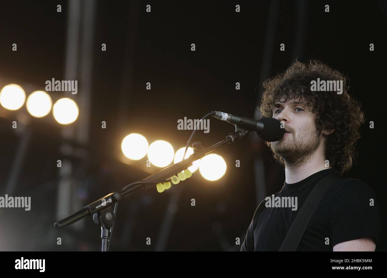 The fratellis live at isle of wight festival hi-res stock photography ...