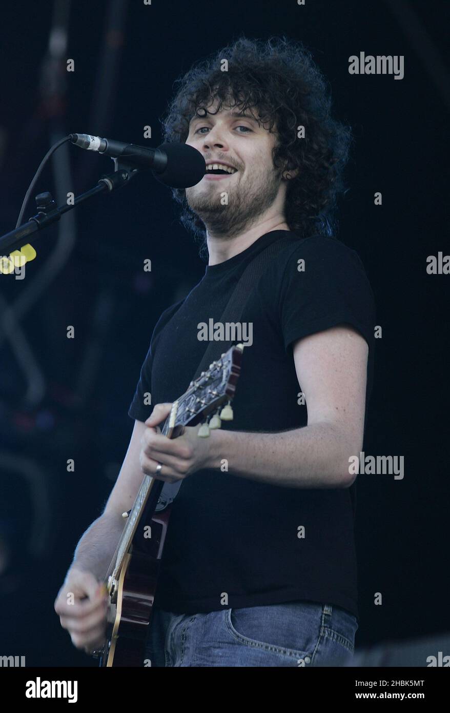 The fratellis live at isle of wight festival hi-res stock photography ...