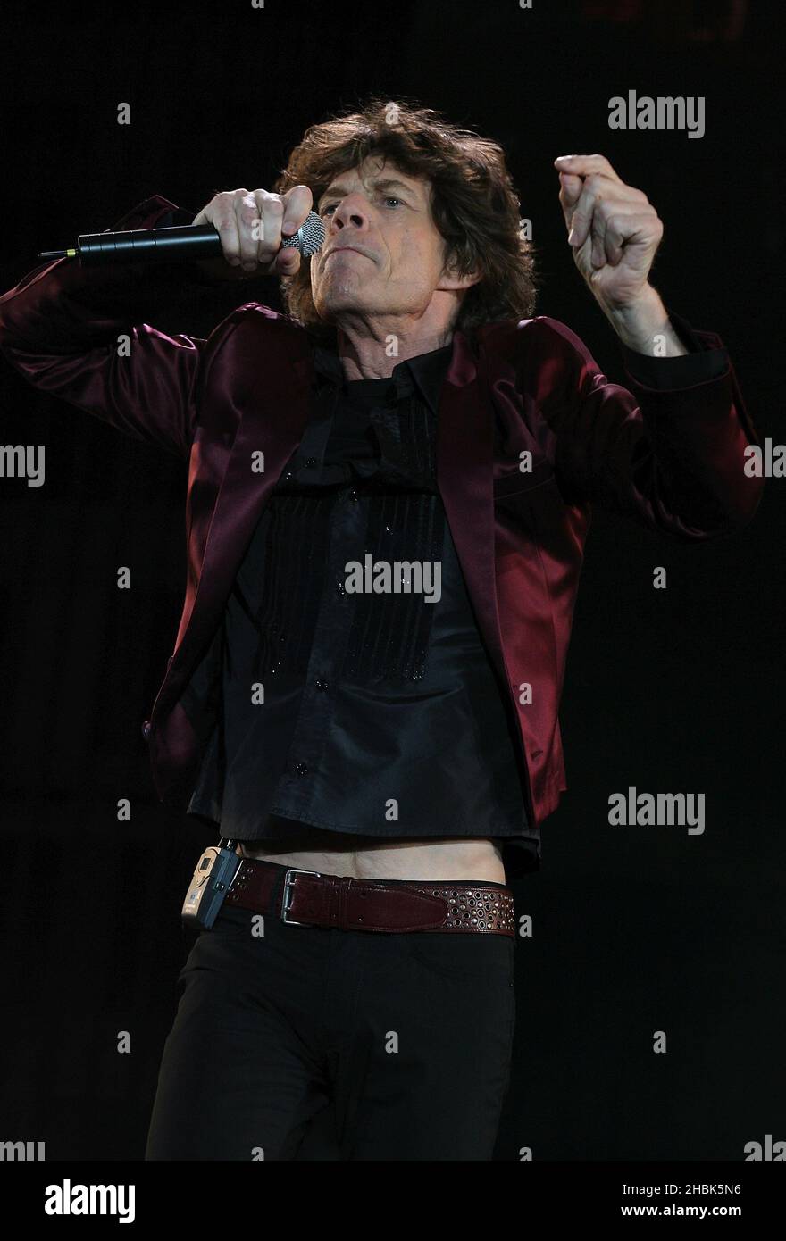 The Rolling Stones live at Isle of Wight Festival, Newport, on June 8 ...