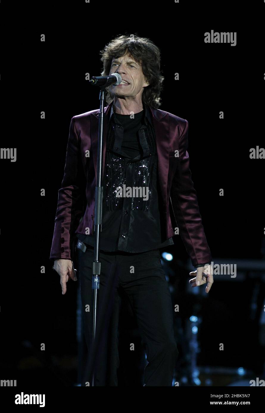 The Rolling Stones live at Isle of Wight Festival, Newport, on June 8 ...