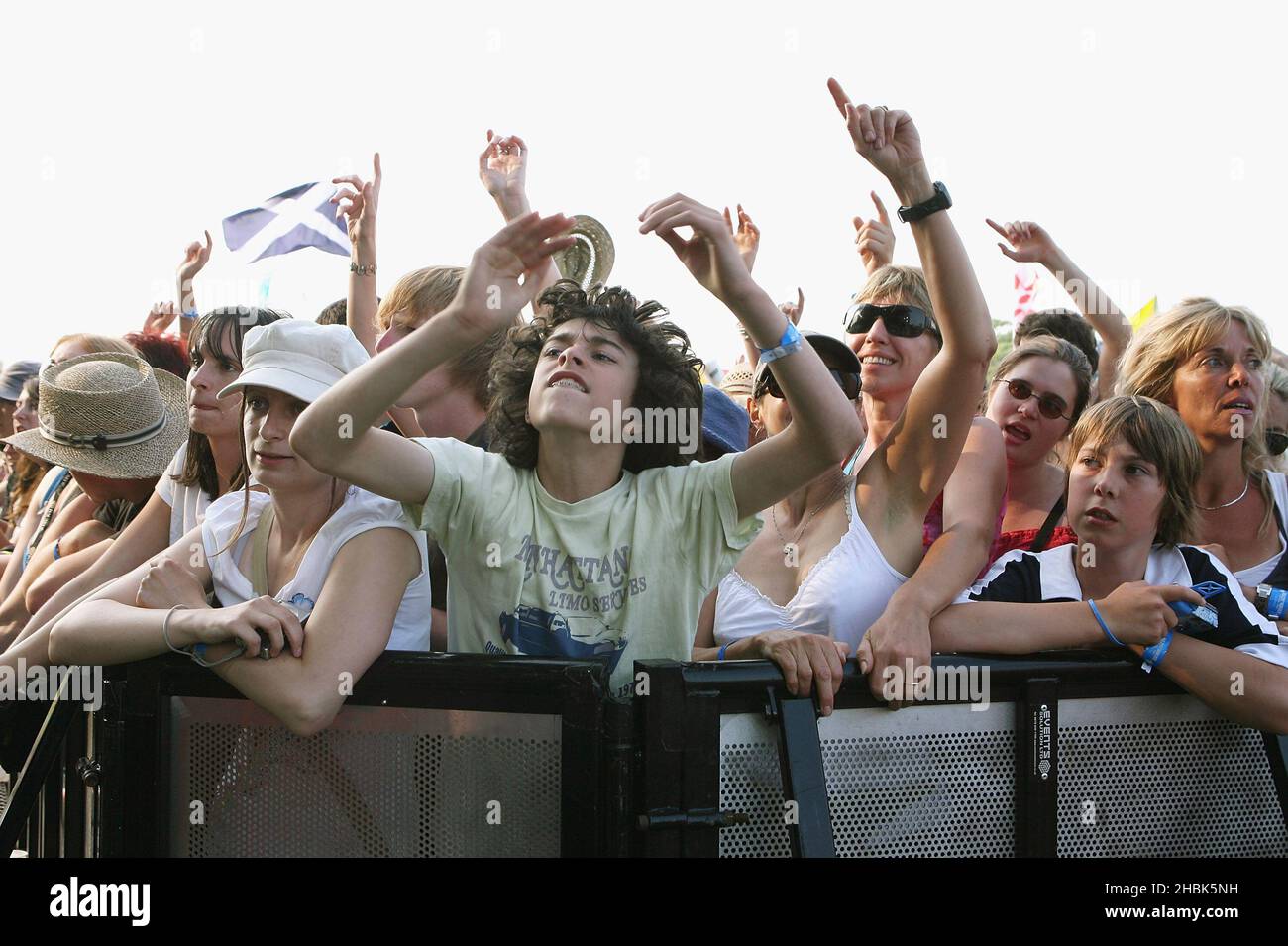 The fratellis live at isle of wight festival hi-res stock photography ...