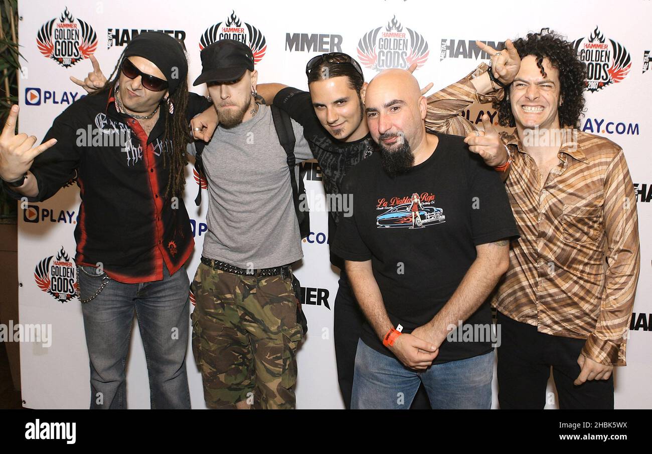 Breed 77 arrive at the Metal Hammer Awards held at Koko, north London ...