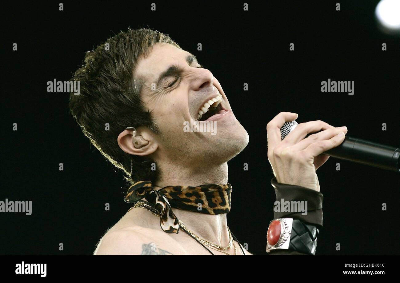 Perry Farrell and his band Satellite Party perform on stage at the O2 ...