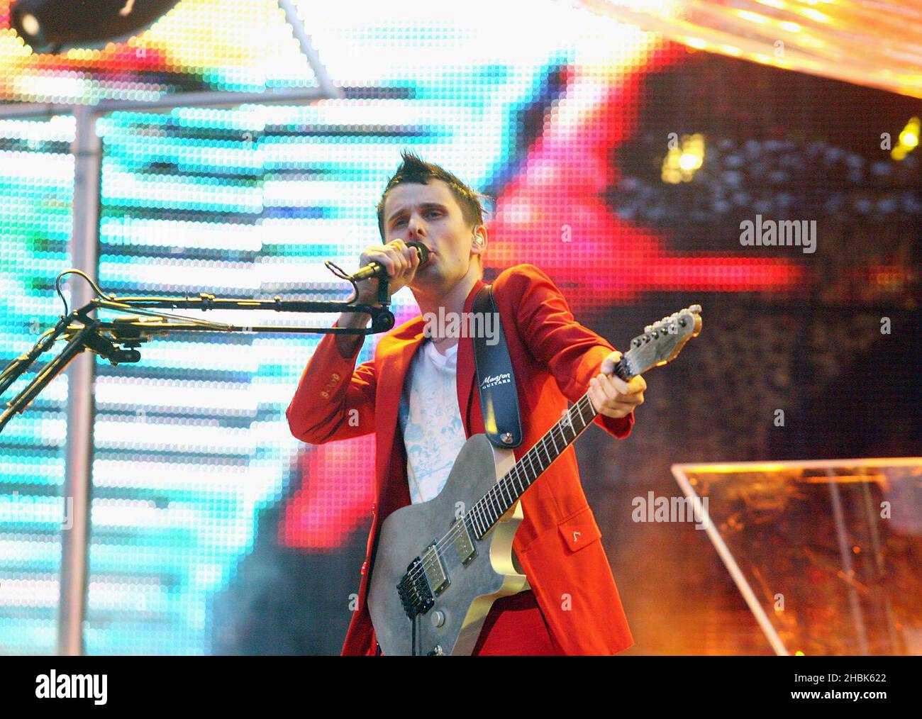 Muse live in concert at Wembley Stadium in London Stock Photo - Alamy
