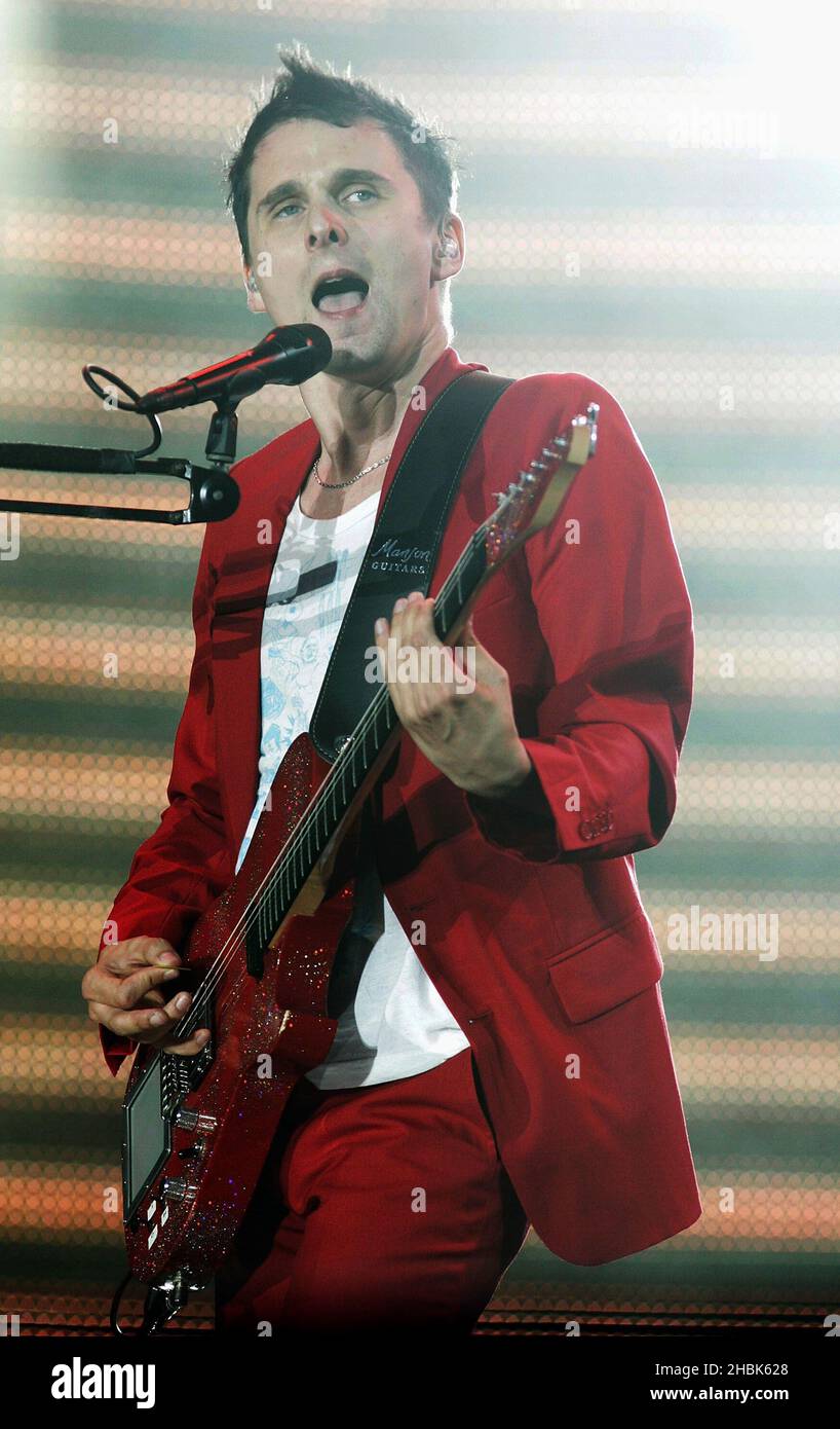 Muse live in concert at Wembley Stadium in London Stock Photo - Alamy