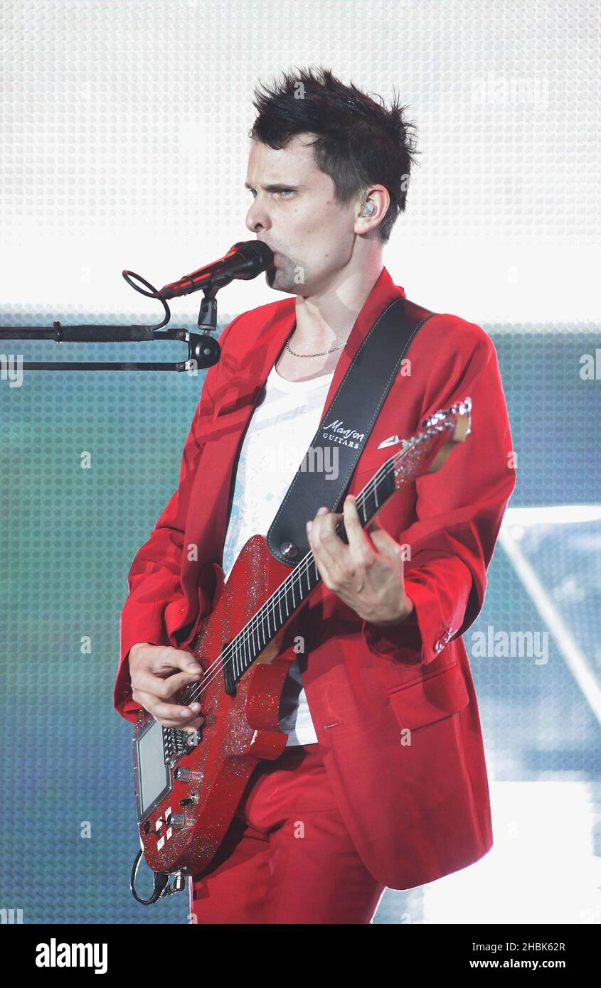Muse live in concert at Wembley Stadium in London Stock Photo - Alamy