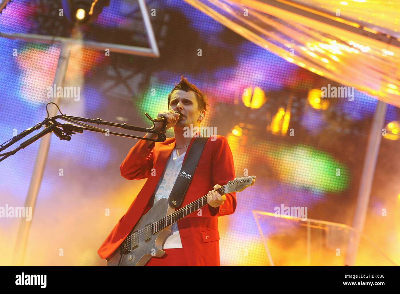 Muse live in concert at Wembley Stadium in London Stock Photo - Alamy
