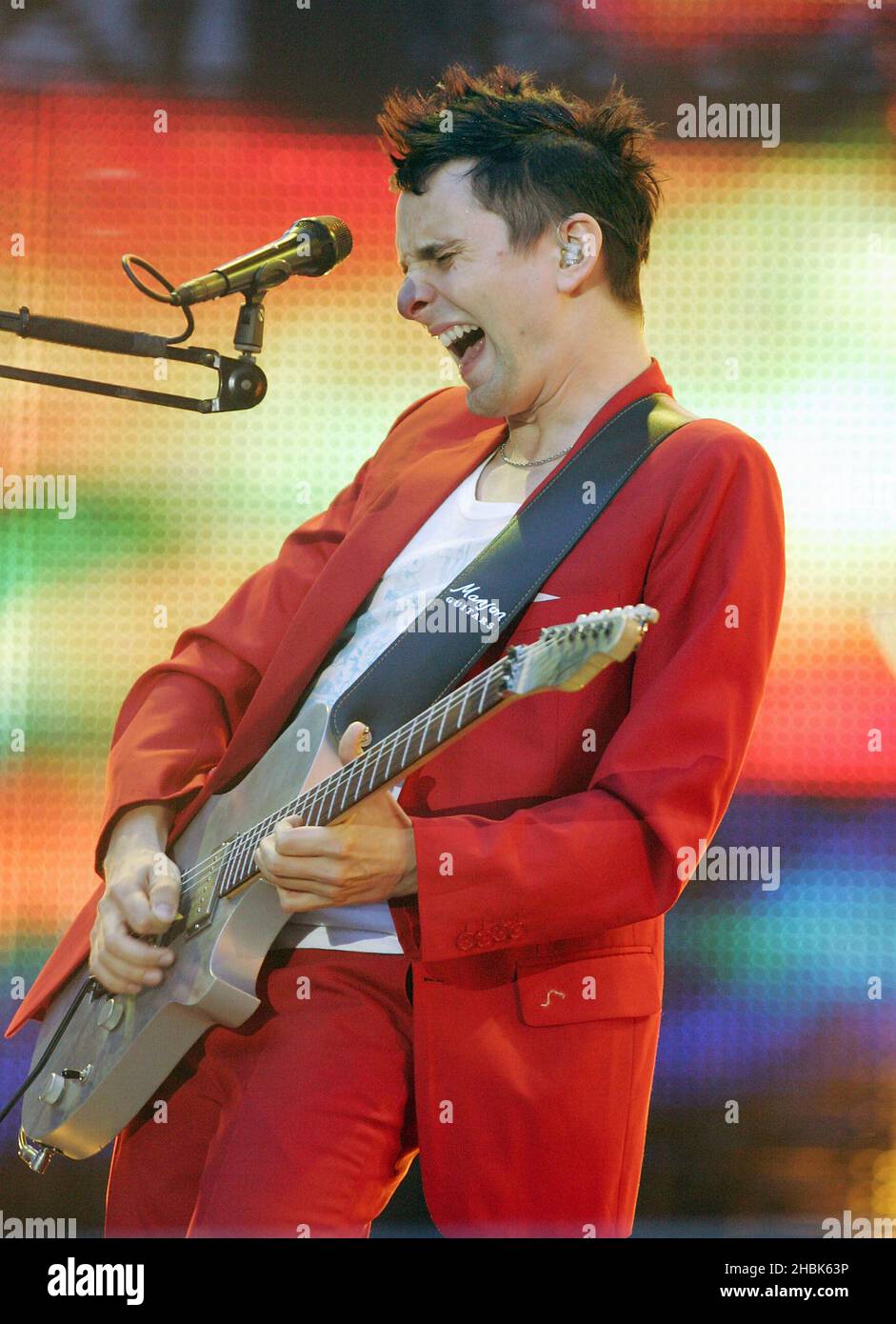 Muse live in concert at Wembley Stadium in London Stock Photo - Alamy