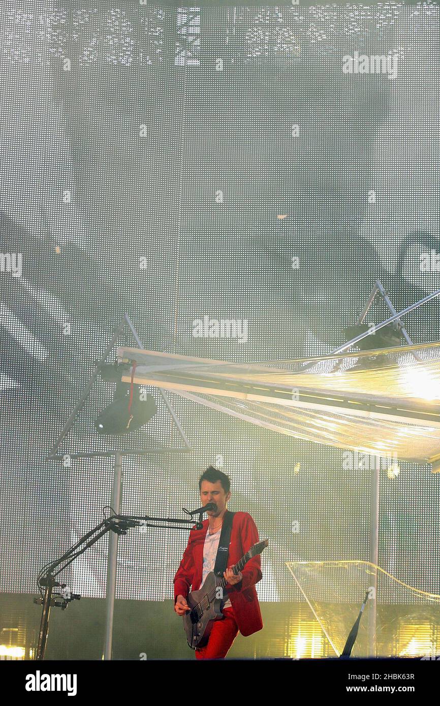 Muse live in concert at Wembley Stadium in London Stock Photo - Alamy