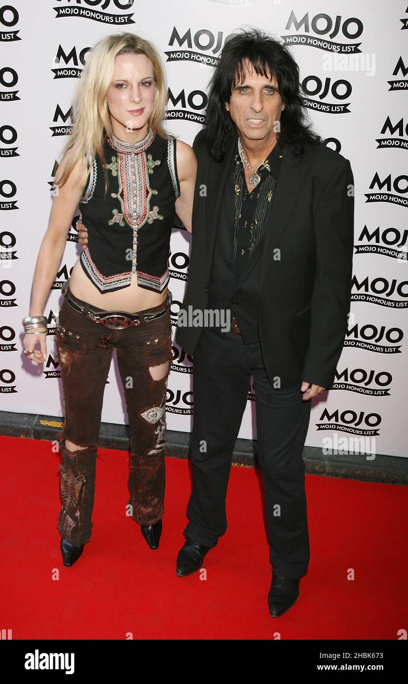 Alice Cooper and daughter Calico arrive for the Mojo Honours List award ...