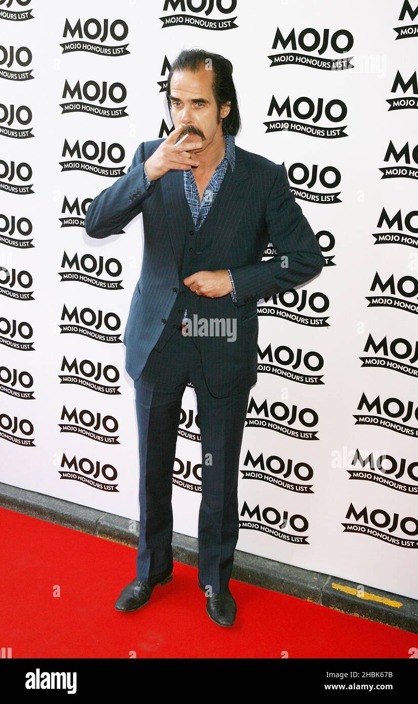 Nick Cave at the Mojo Awards at The Brewery, London Stock Photo - Alamy