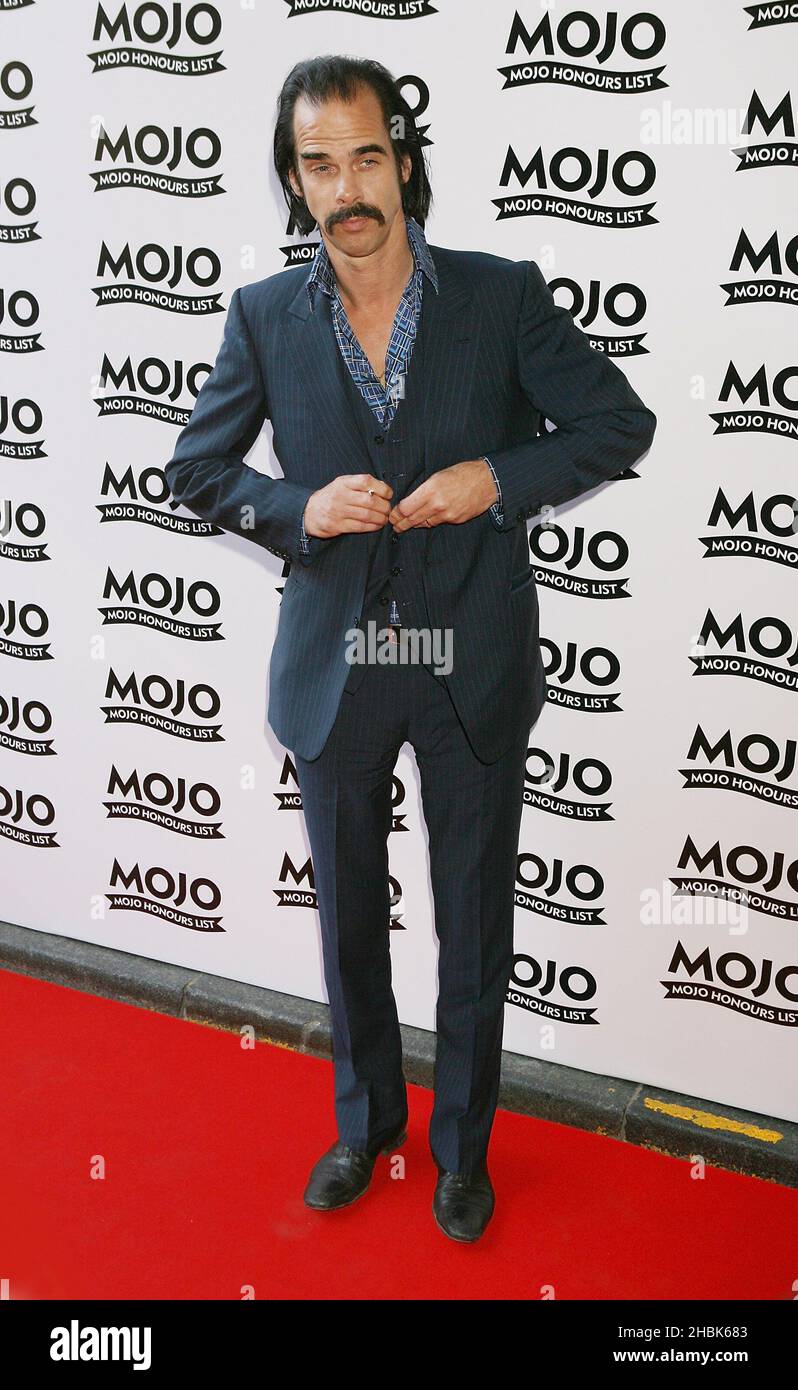 Nick Cave at the Mojo Awards at The Brewery, London Stock Photo - Alamy