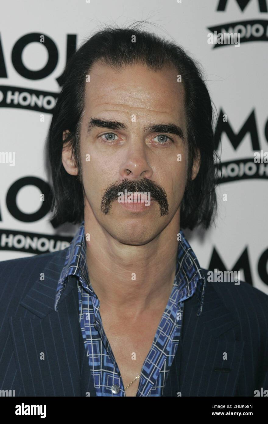 Nick Cave at the Mojo Awards at The Brewery, London Stock Photo - Alamy