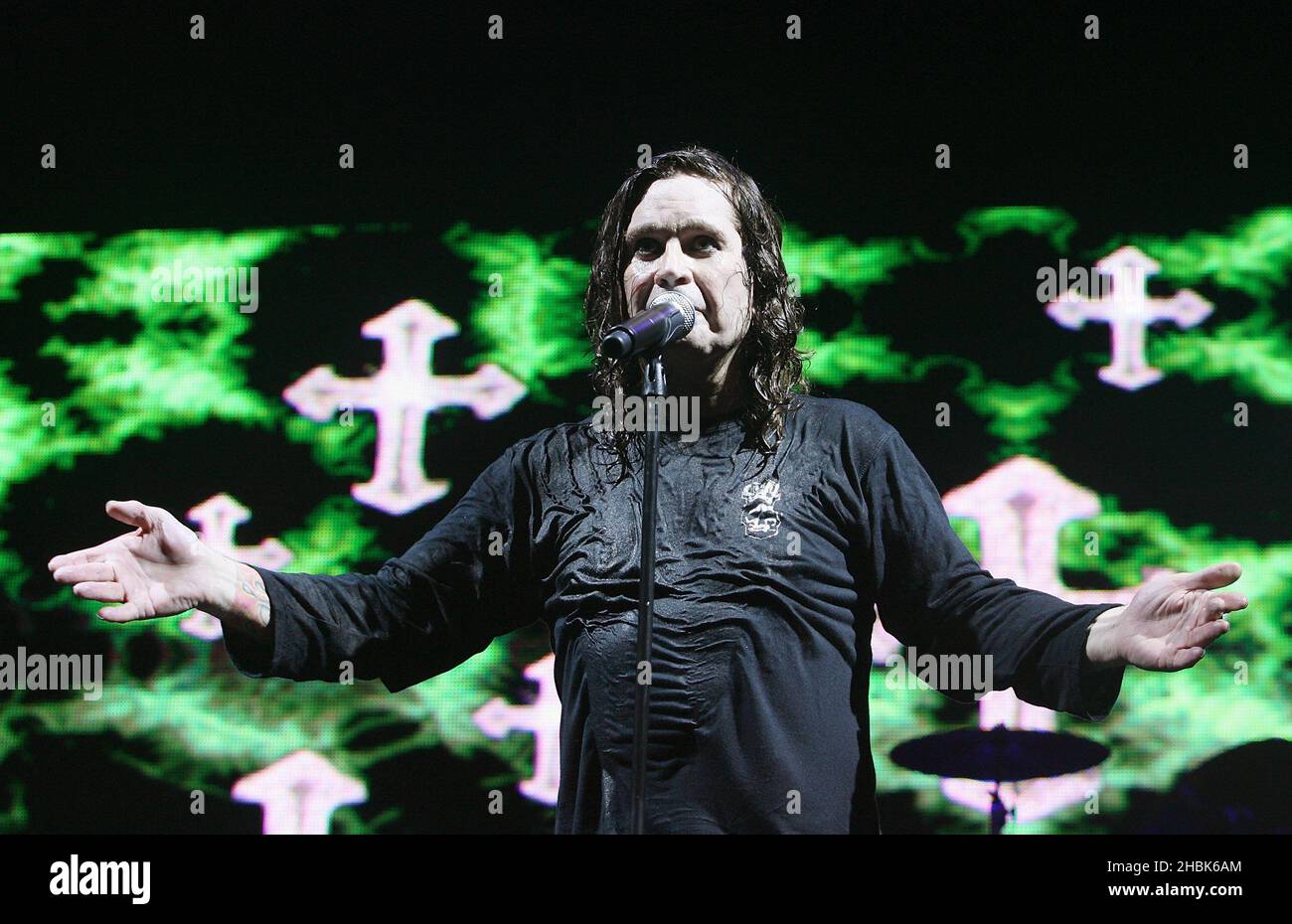 Ozzy Osbourne performs in concert at Wembley Arena in north London ...