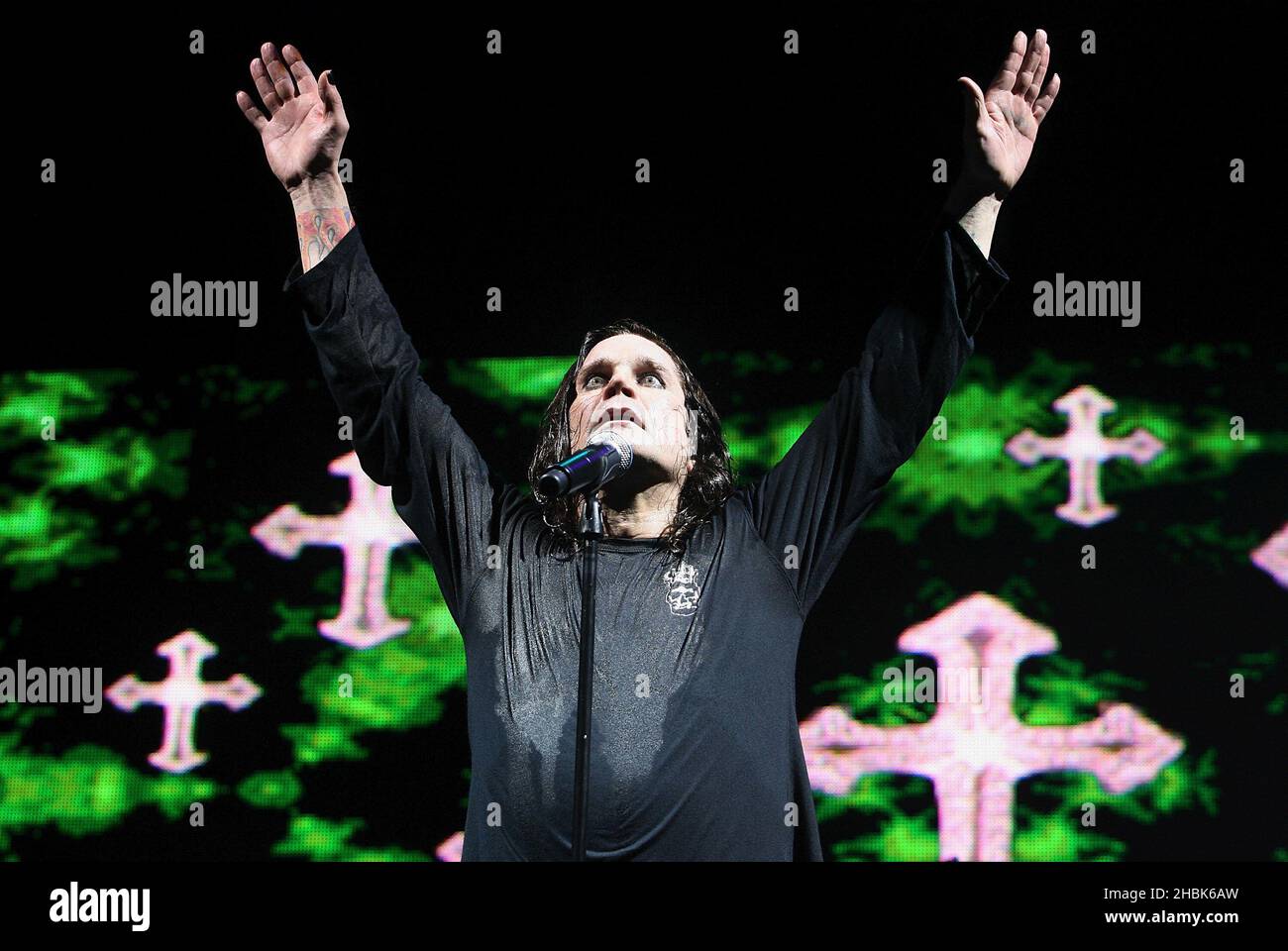 Ozzy Osbourne performs in concert at Wembley Arena in north London ...