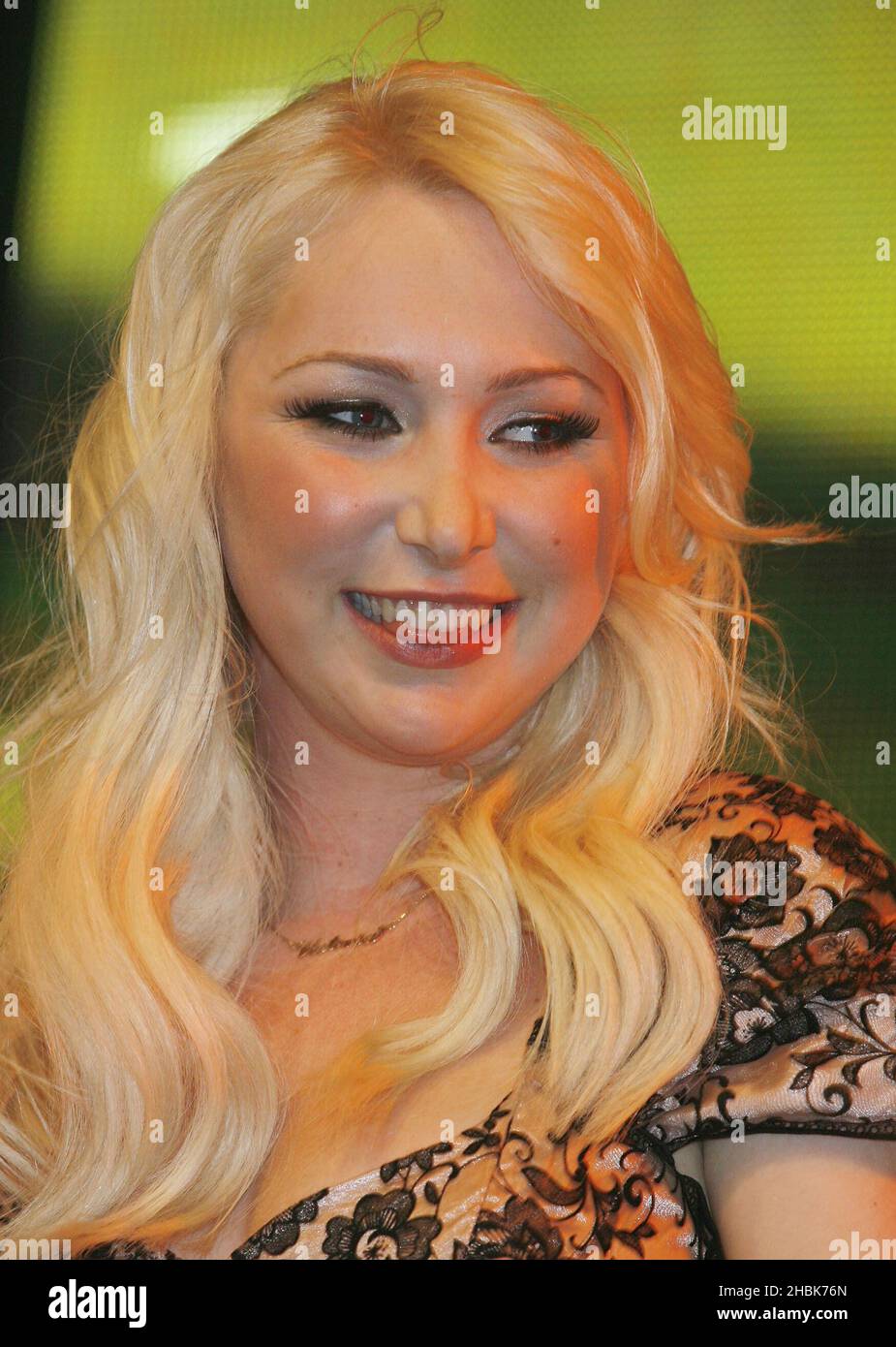 Victoria Hart performs at HMV, Oxford Street in London Stock Photo - Alamy