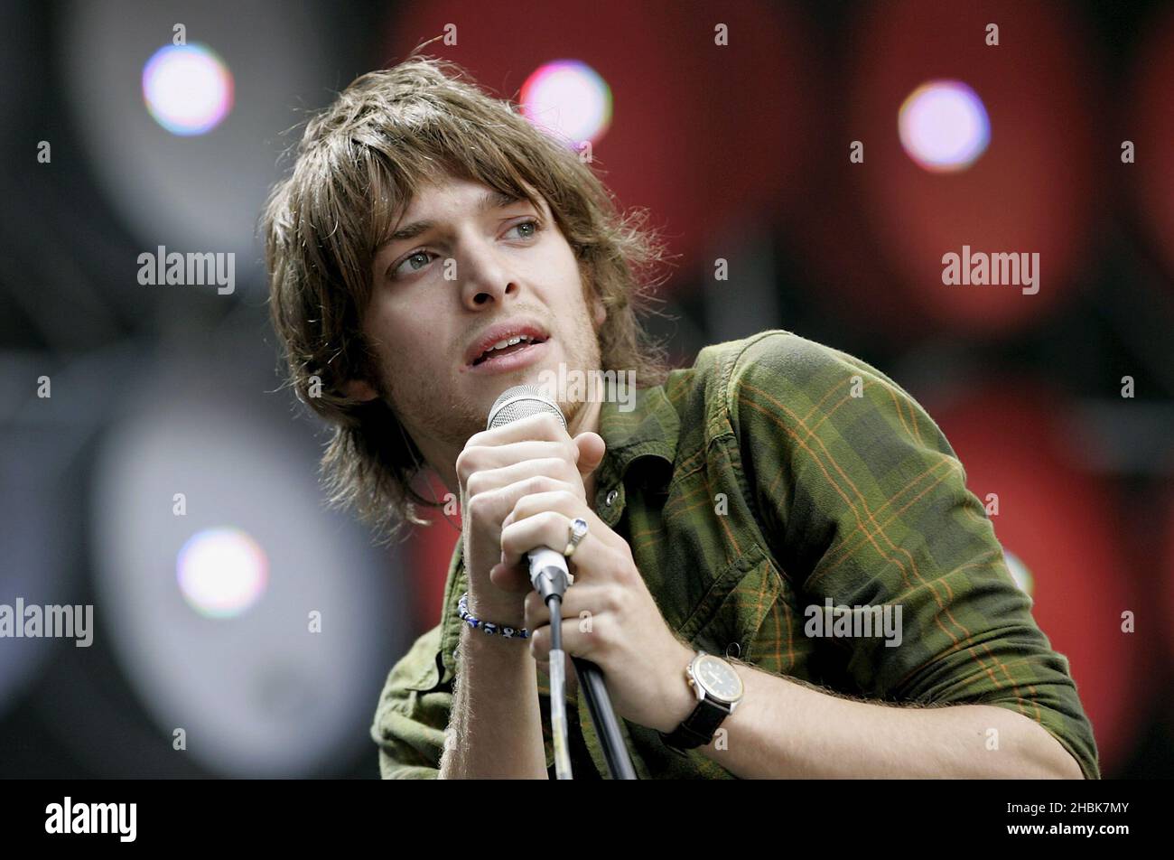 Paolo Nutini performs on stage during the charity concert at Wembley ...