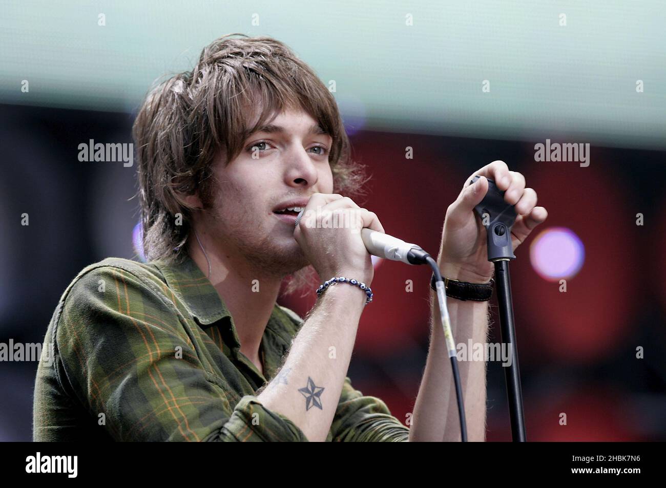Paolo Nutini performs on stage during the charity concert at Wembley ...