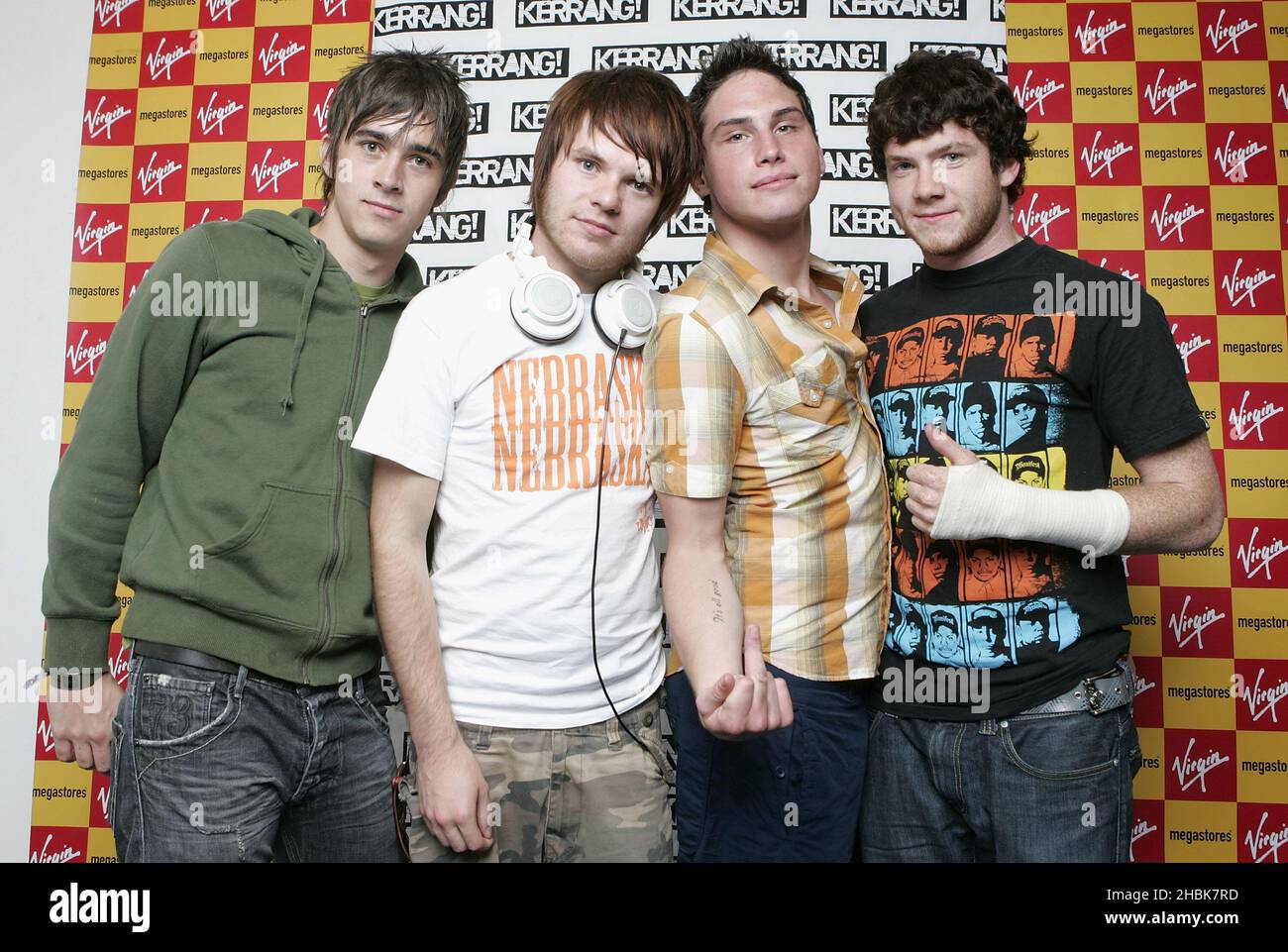 Enter Shikari attending the Kerrang Day of Rock at Virgin Megastore ...
